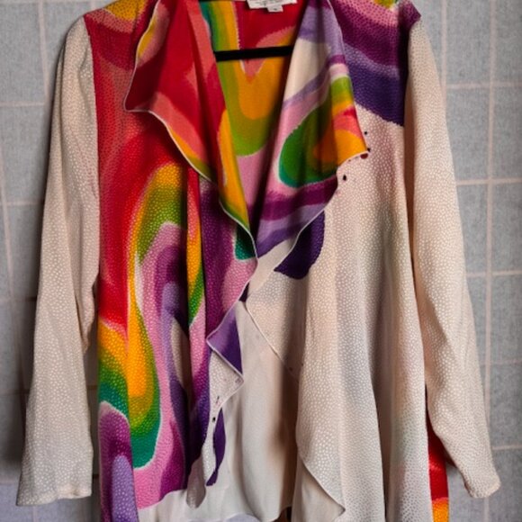 Yolanda Lorente | Jackets & Coats | Silk Jacket | Poshmark